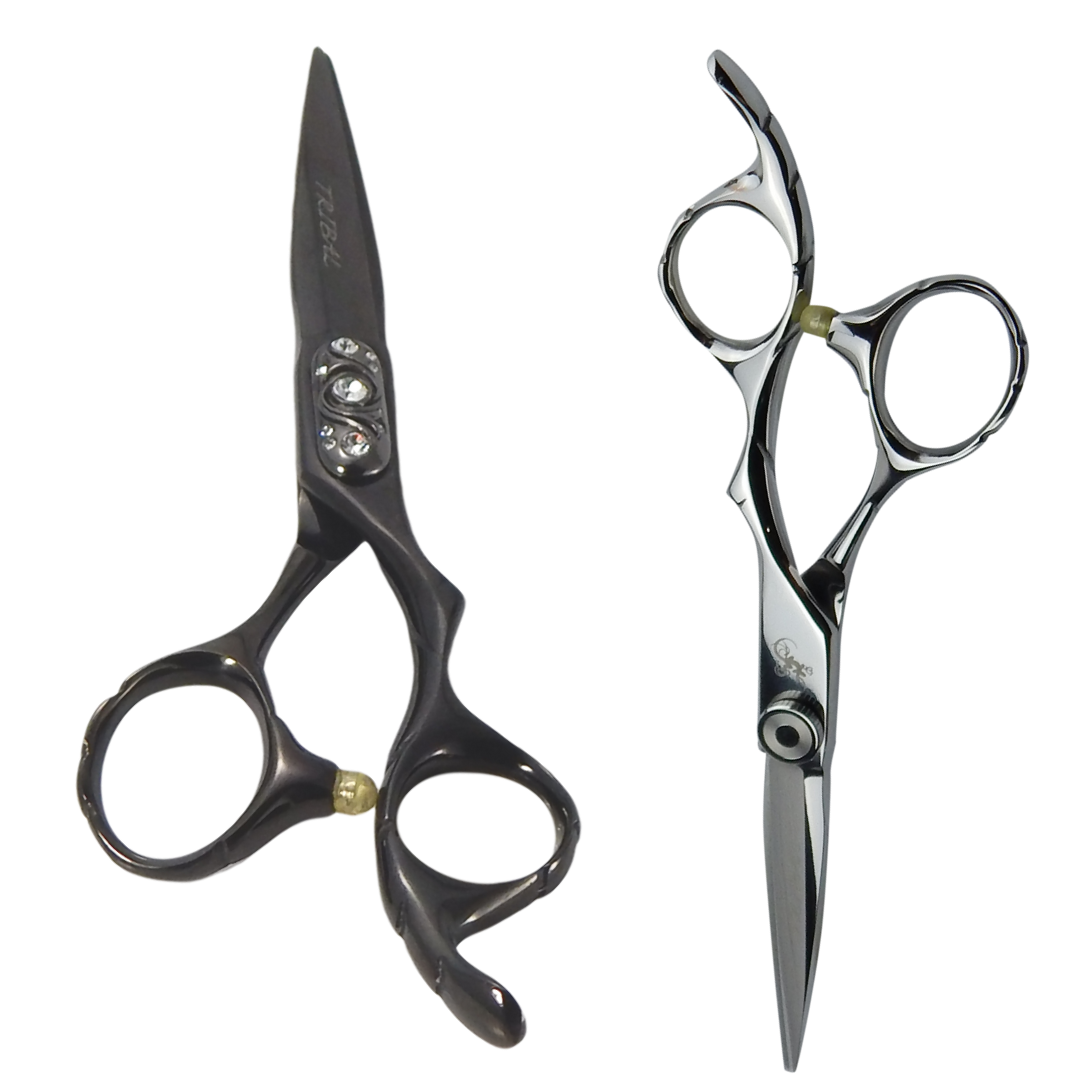 Tribal Black hairdressing scissors, Japanese alloy – Tribal Scissor Company